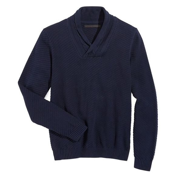 Sean John | Sweaters | Sean John Mens Cable Knit Pullover Sweater Blue ...